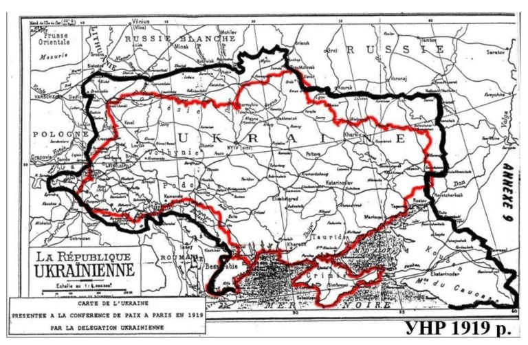 Ukrainian Boundaries over last 100 years